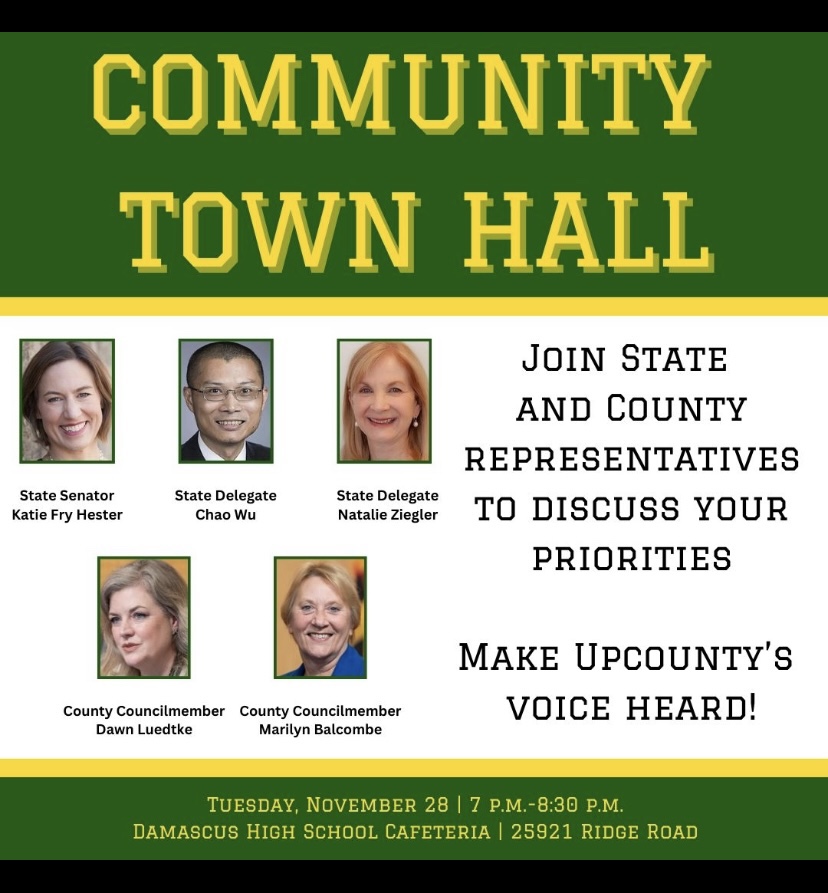 Upper MoCo Community Town Hall on 11/28 | Dr. Chao Wu